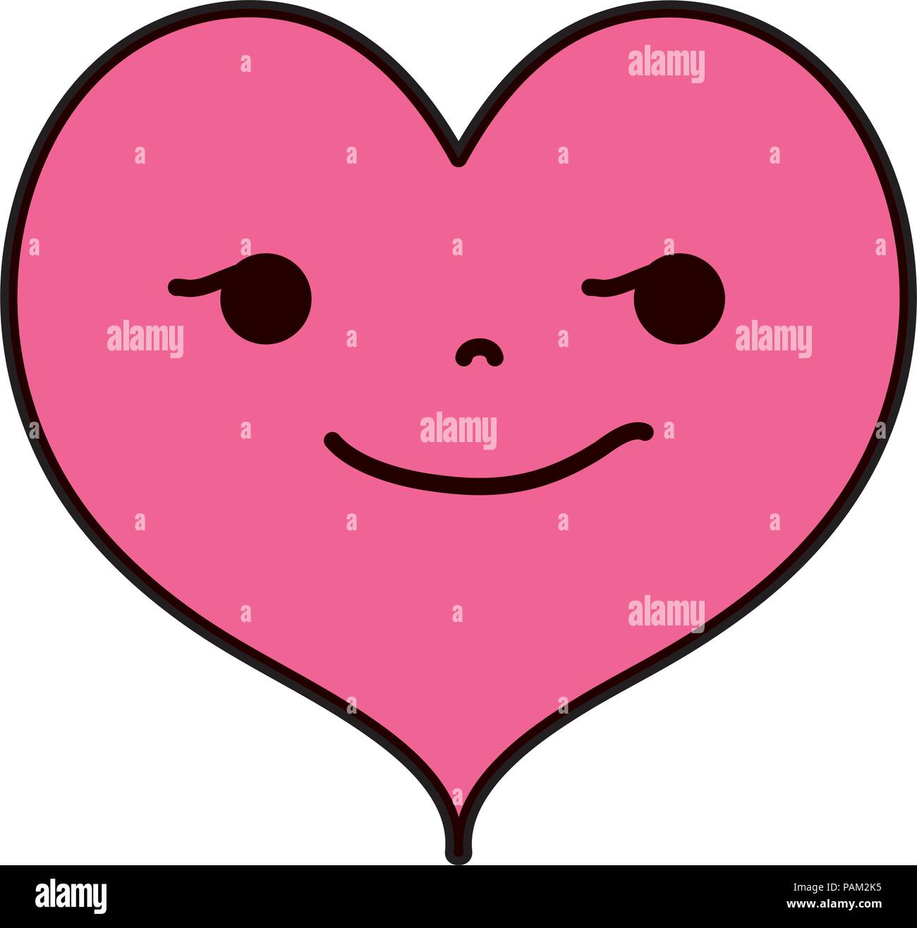 color kawaii rogue heart cute love Stock Vector Image & Art - Alamy