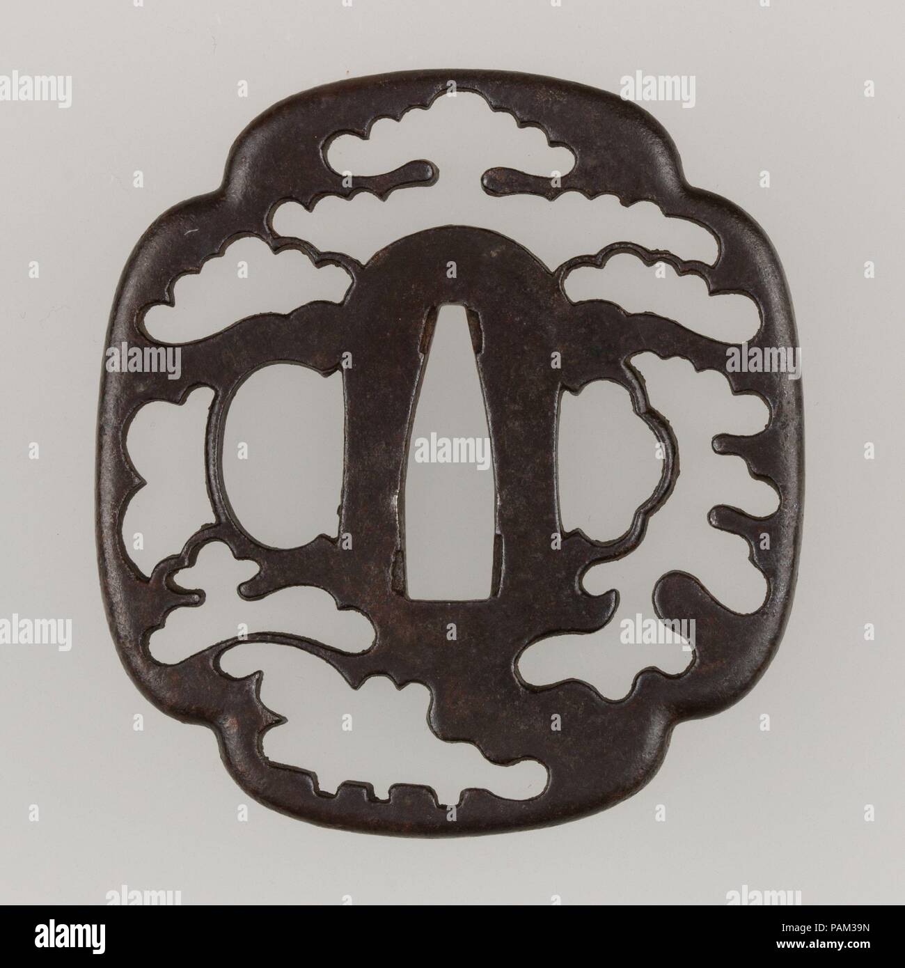 Sword Guard (Tsuba). Culture: Japanese. Dimensions: H. 2 7/8 in. (7.3 ...