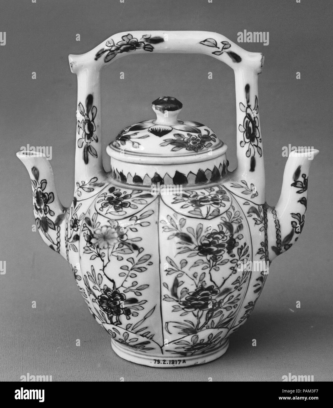 Double-Sided Teapot with Tree Peonies. Culture: China. Dimensions: H. 6 ...