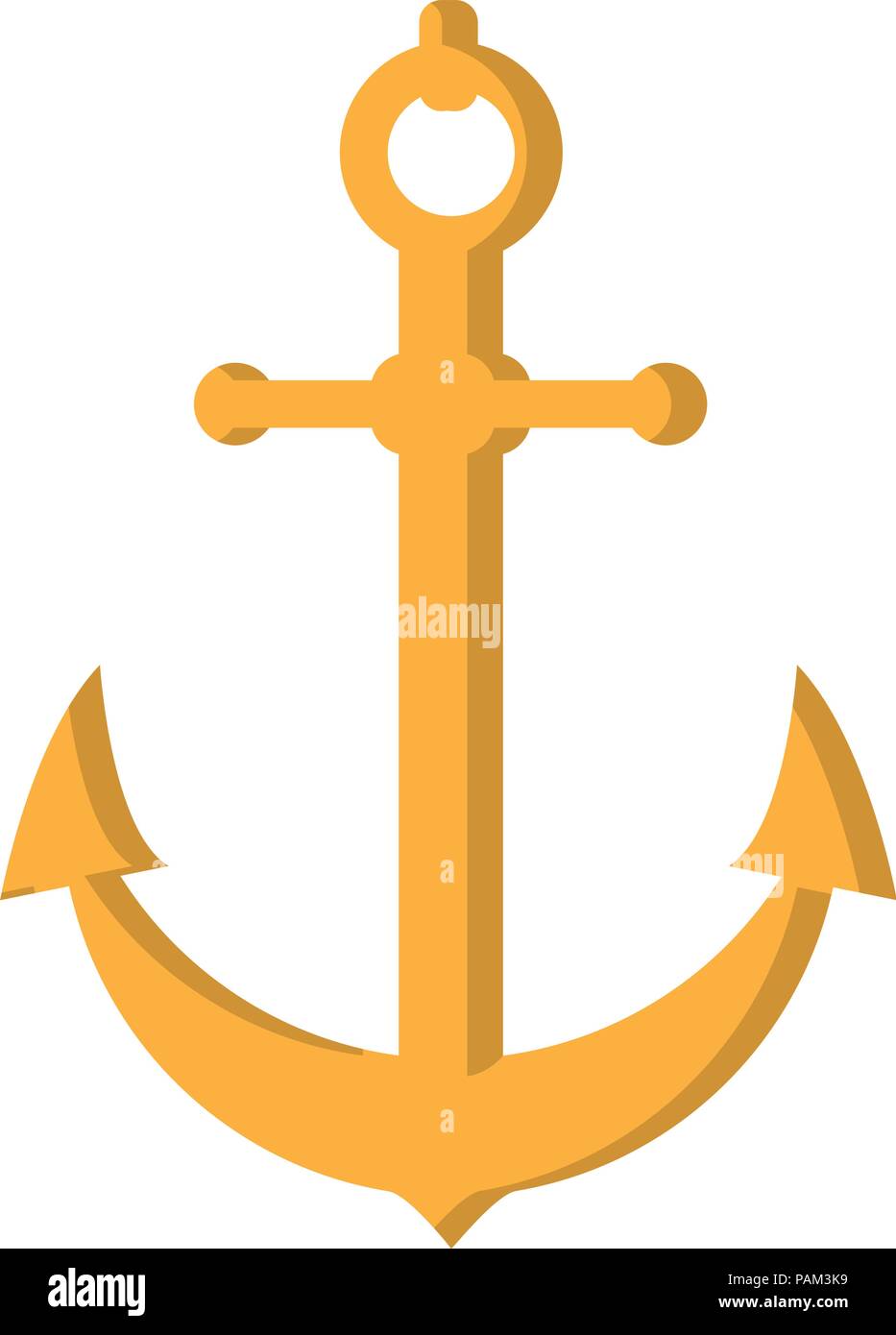 nautical anchor object ship symbol Stock Vector Image & Art - Alamy