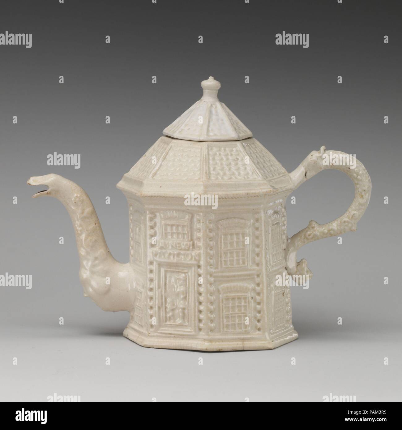 Teapot. Culture: British, Staffordshire. Dimensions: Height: 5 5/8 in ...