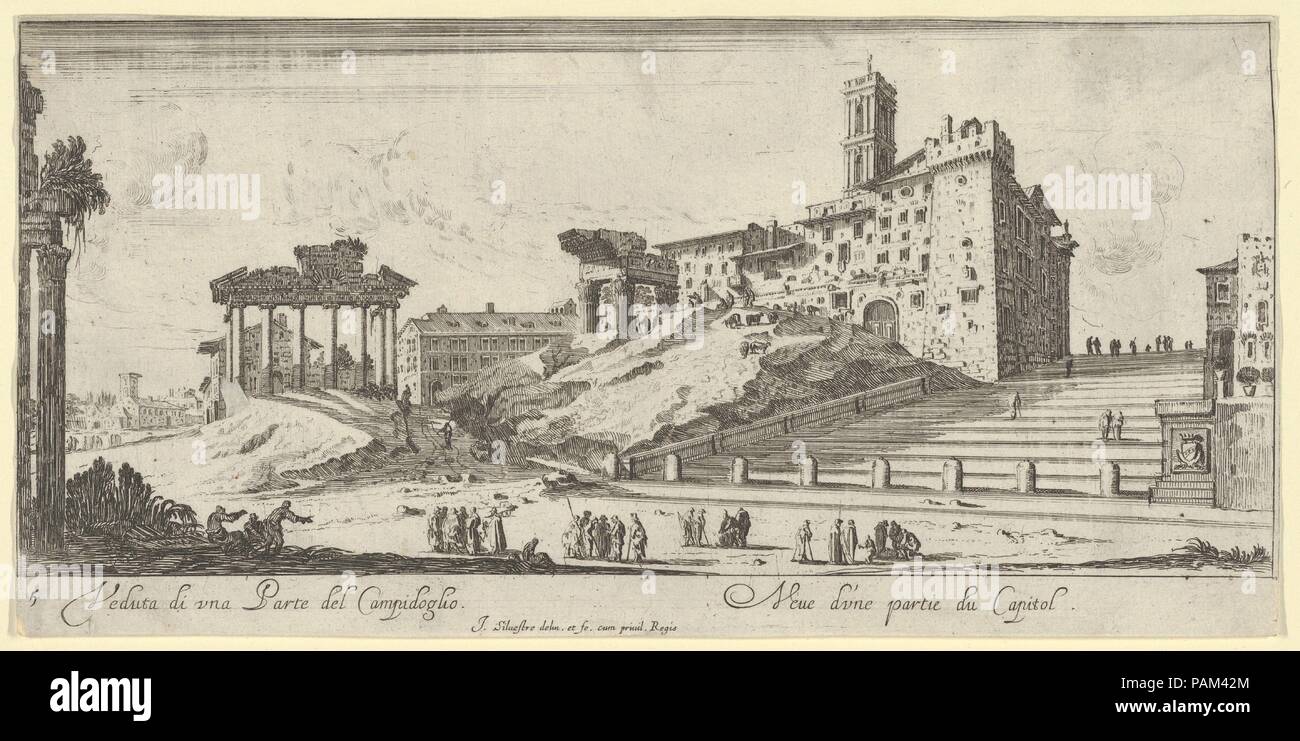 View of the Capitoline Hill in Rome from the East. Artist: Israel ...
