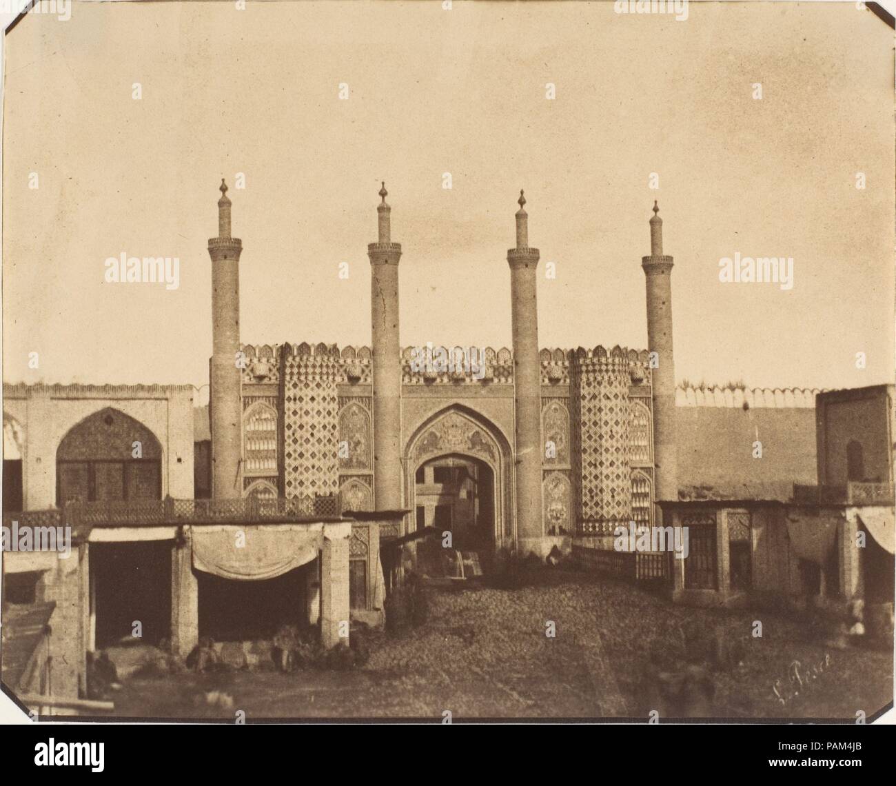 [The New Gate, Teheran]. Artist: Luigi Pesce (Italian, 1818-1891). Date ...