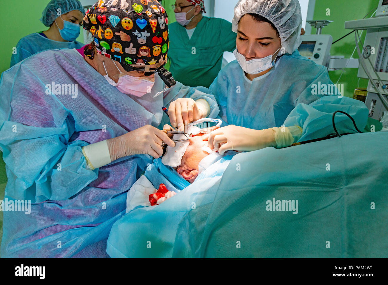 Plastic surgery in operating room Stock Photo - Alamy