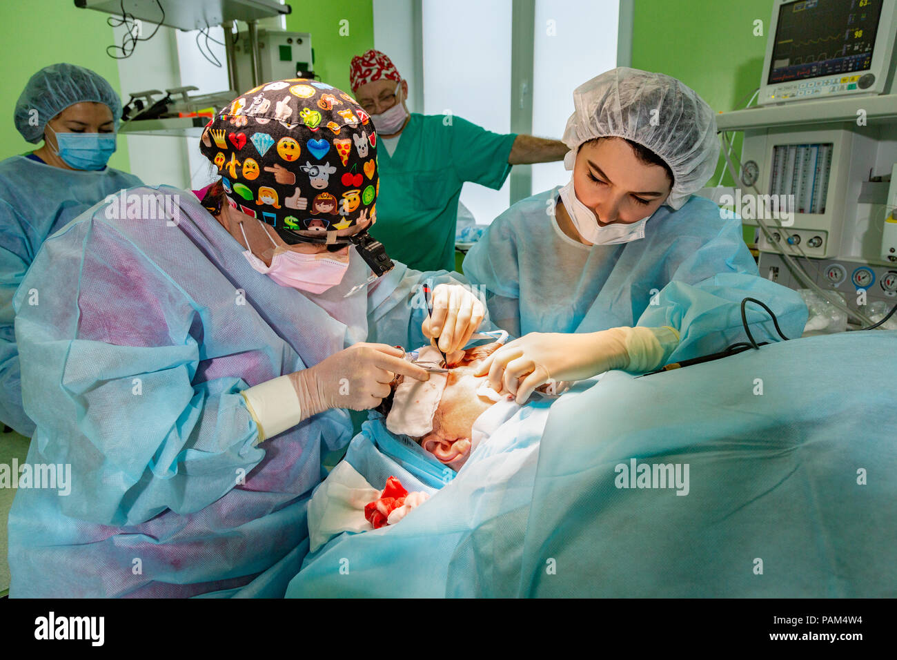 Plastic surgery in operating room Stock Photo - Alamy