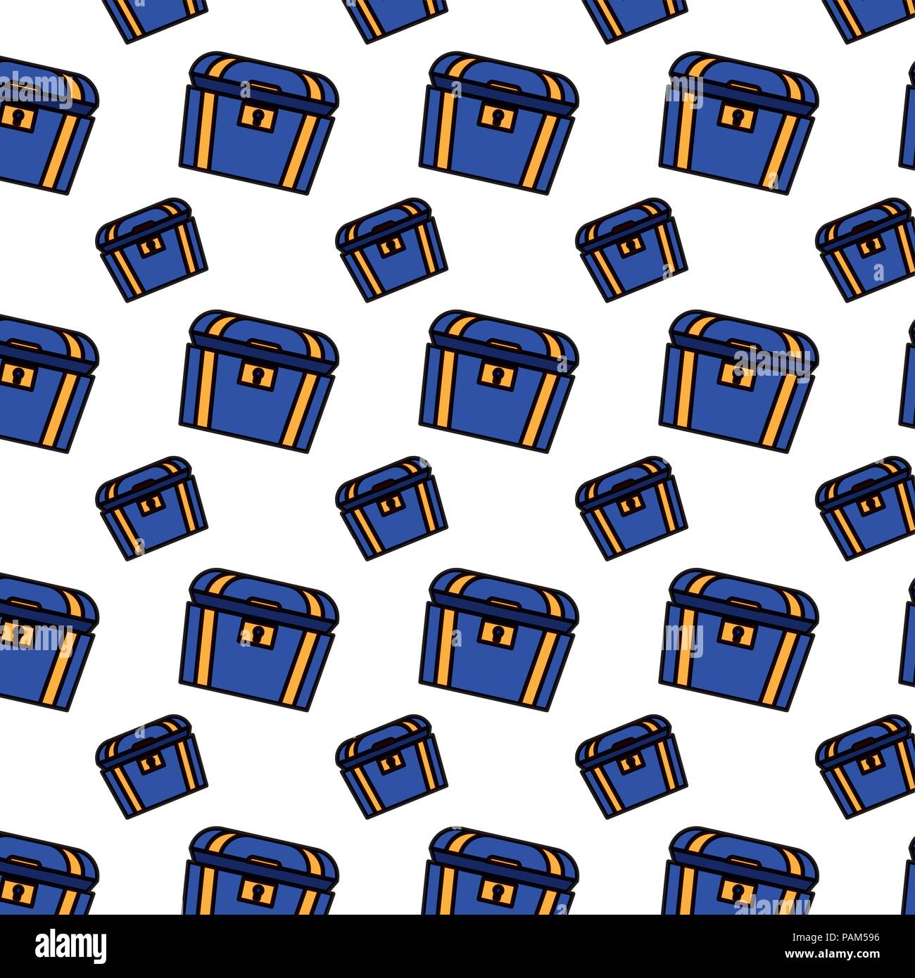 color chest treasure precious object background Stock Vector Image ...