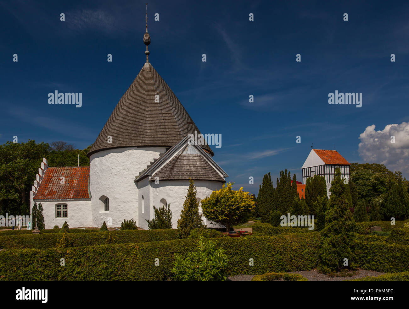 Ny Rundkirke, Bornholm Stock Photo - Alamy
