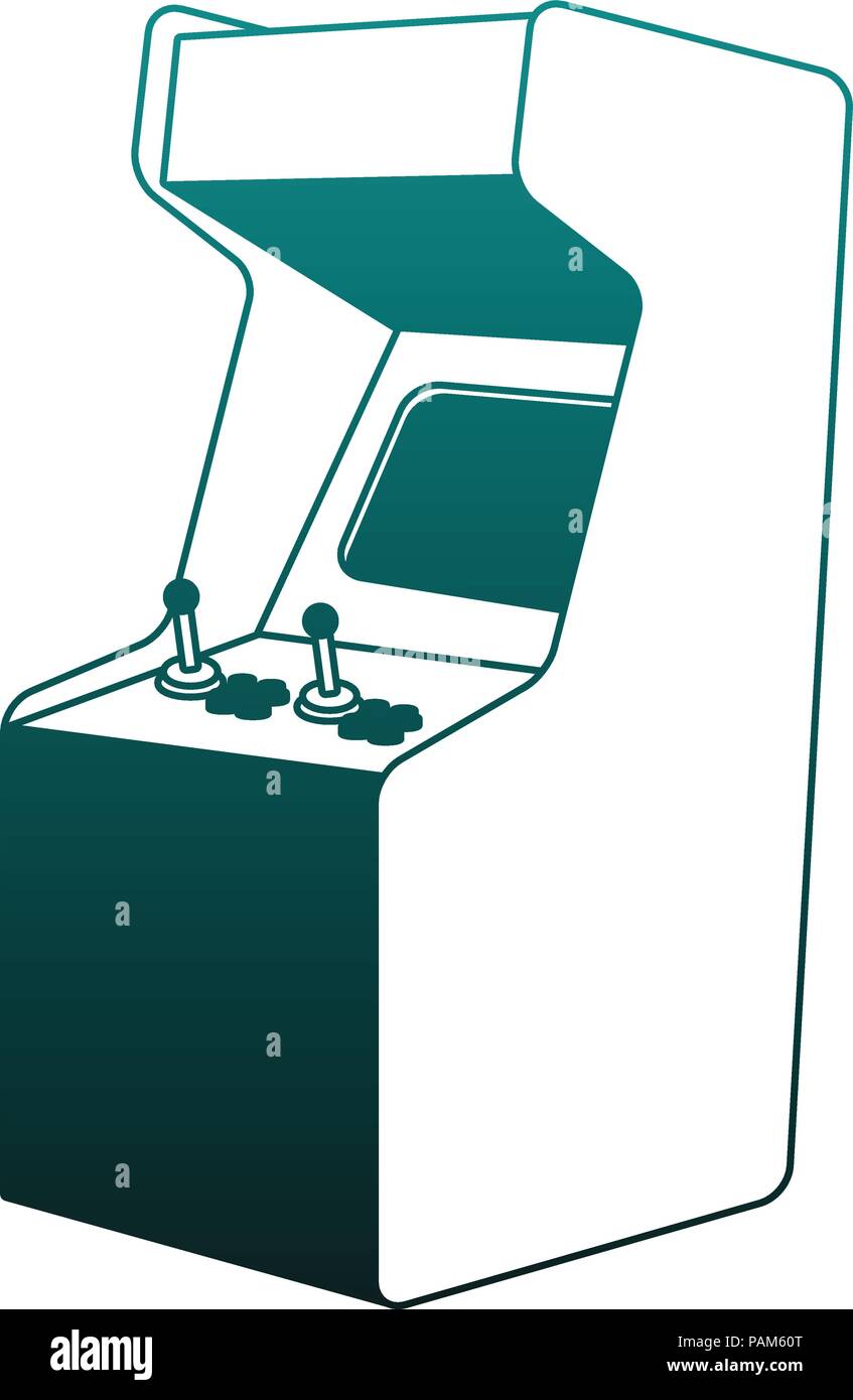 Retro arcade videogame blue lines Stock Vector Image & Art - Alamy