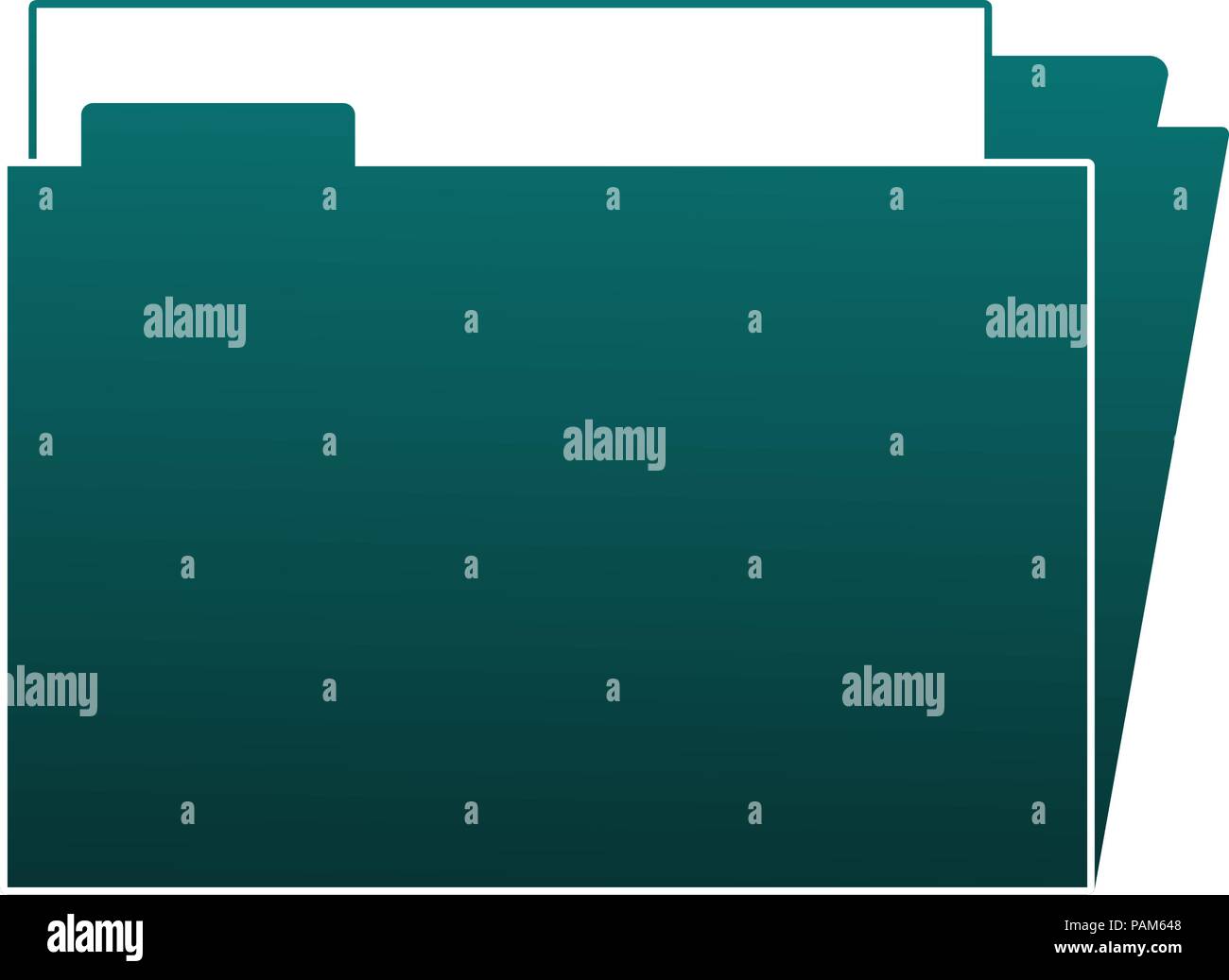 Folder with documents blue lines Stock Vector Image & Art - Alamy