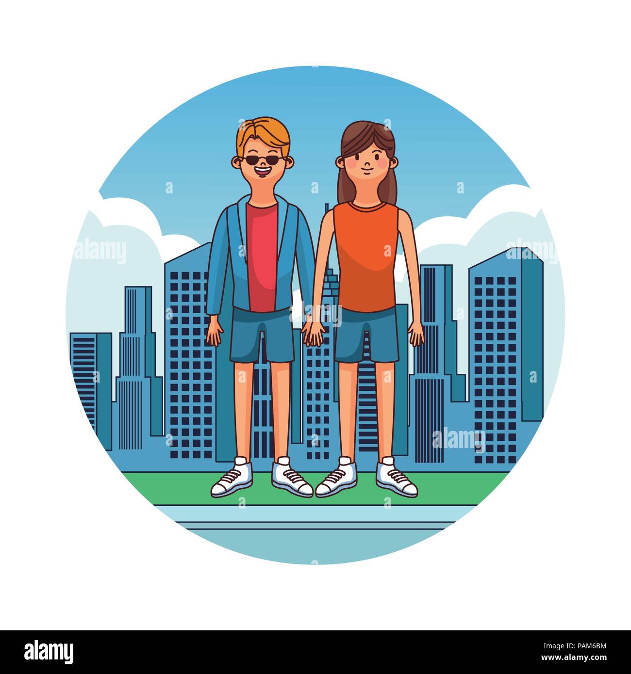 Cute couple cartoon Stock Vector Image & Art - Alamy