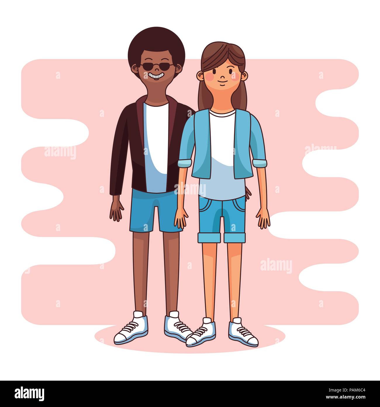 Cute couple cartoon Stock Vector Image & Art - Alamy