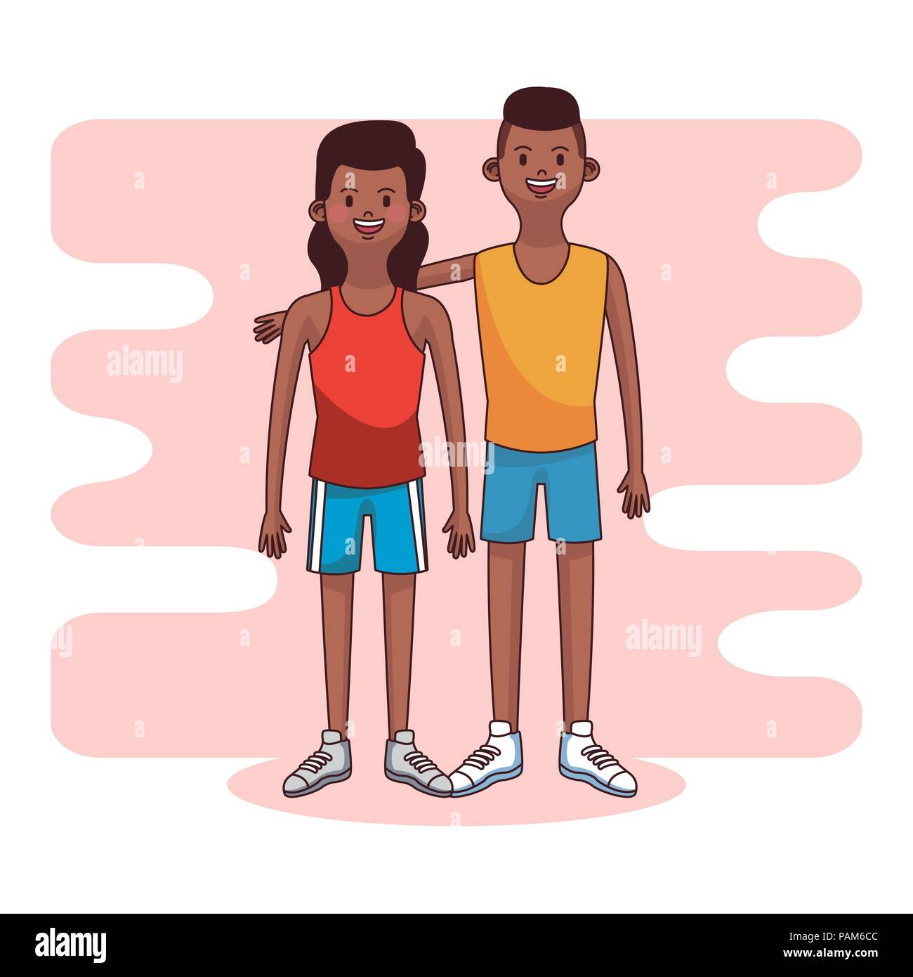 Cute couple cartoon Stock Vector Image & Art - Alamy