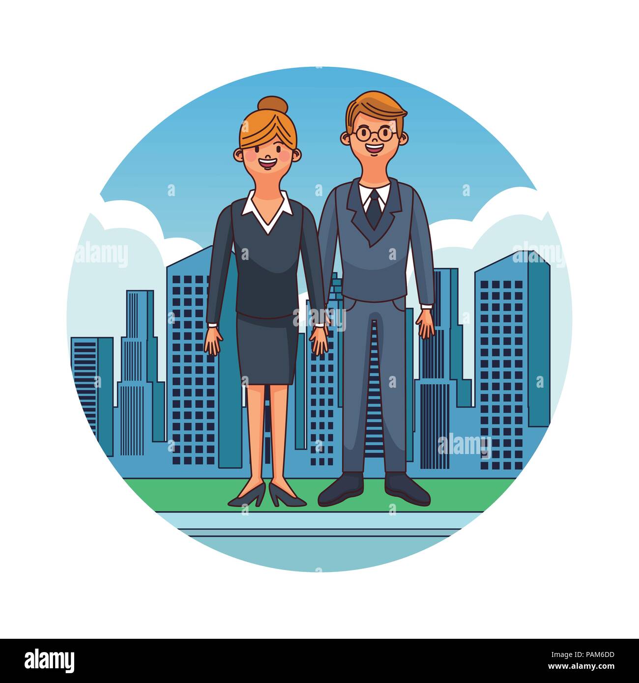 Cute couple cartoon Stock Vector Image & Art - Alamy