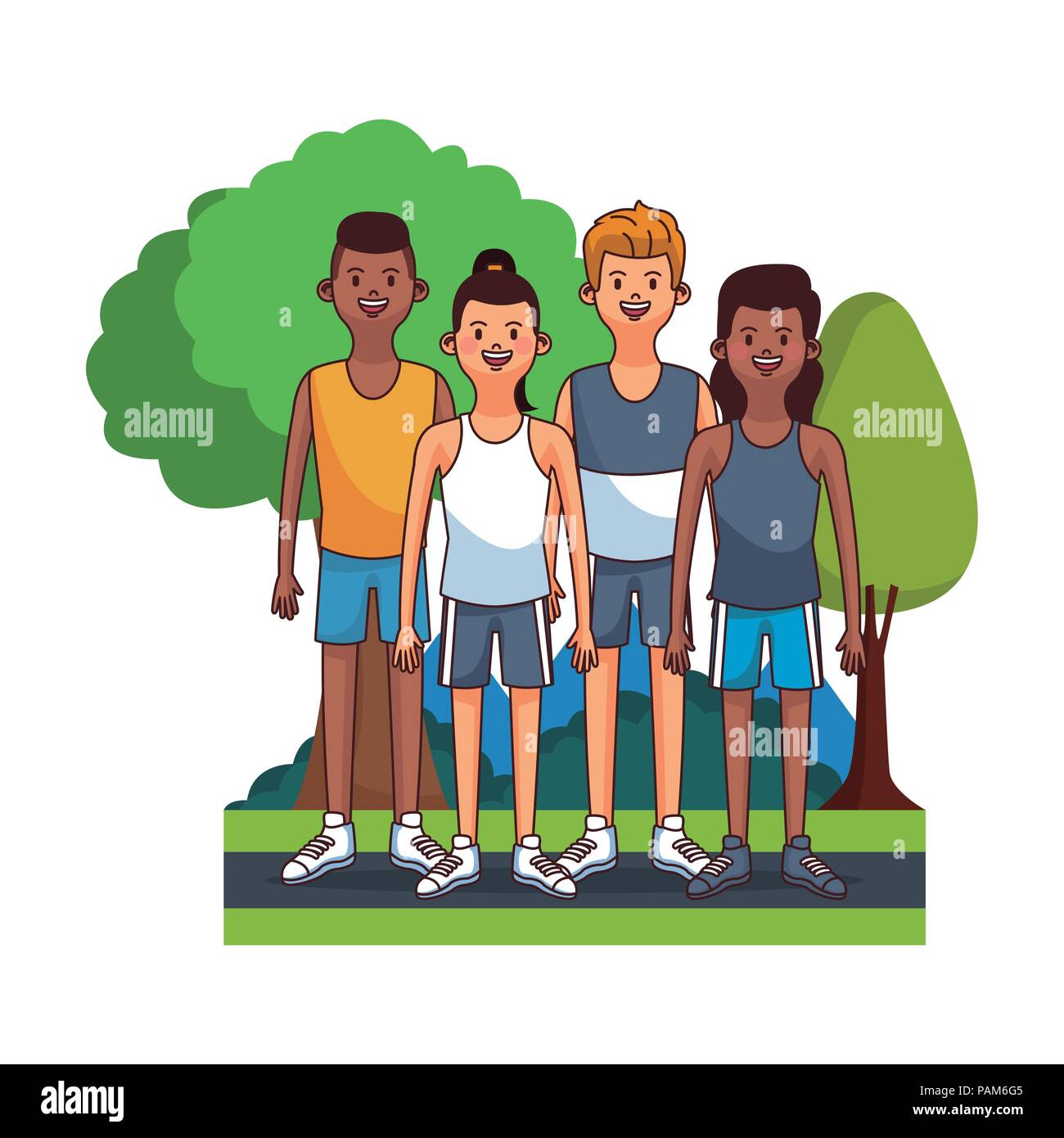 Face exercises Stock Vector Images - Alamy