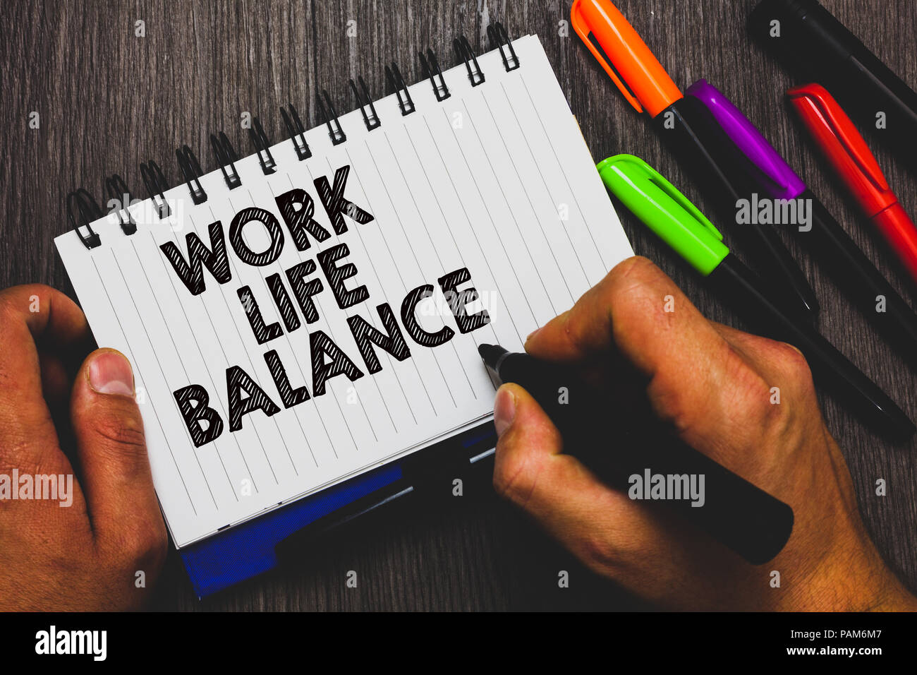Word writing text Work Life Balance. Business concept for Division of ...