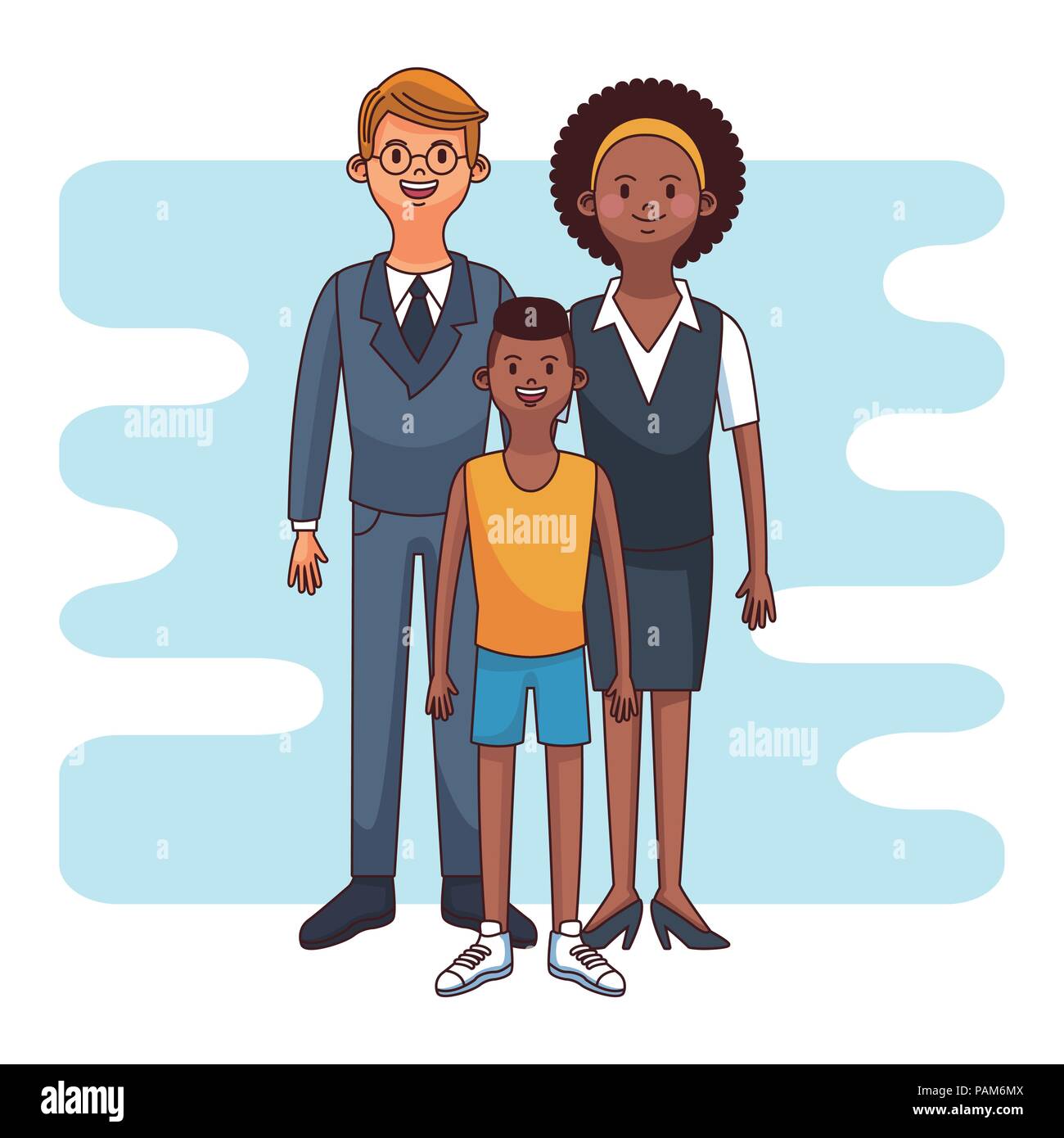 Cute family cartoon Stock Vector Image & Art - Alamy