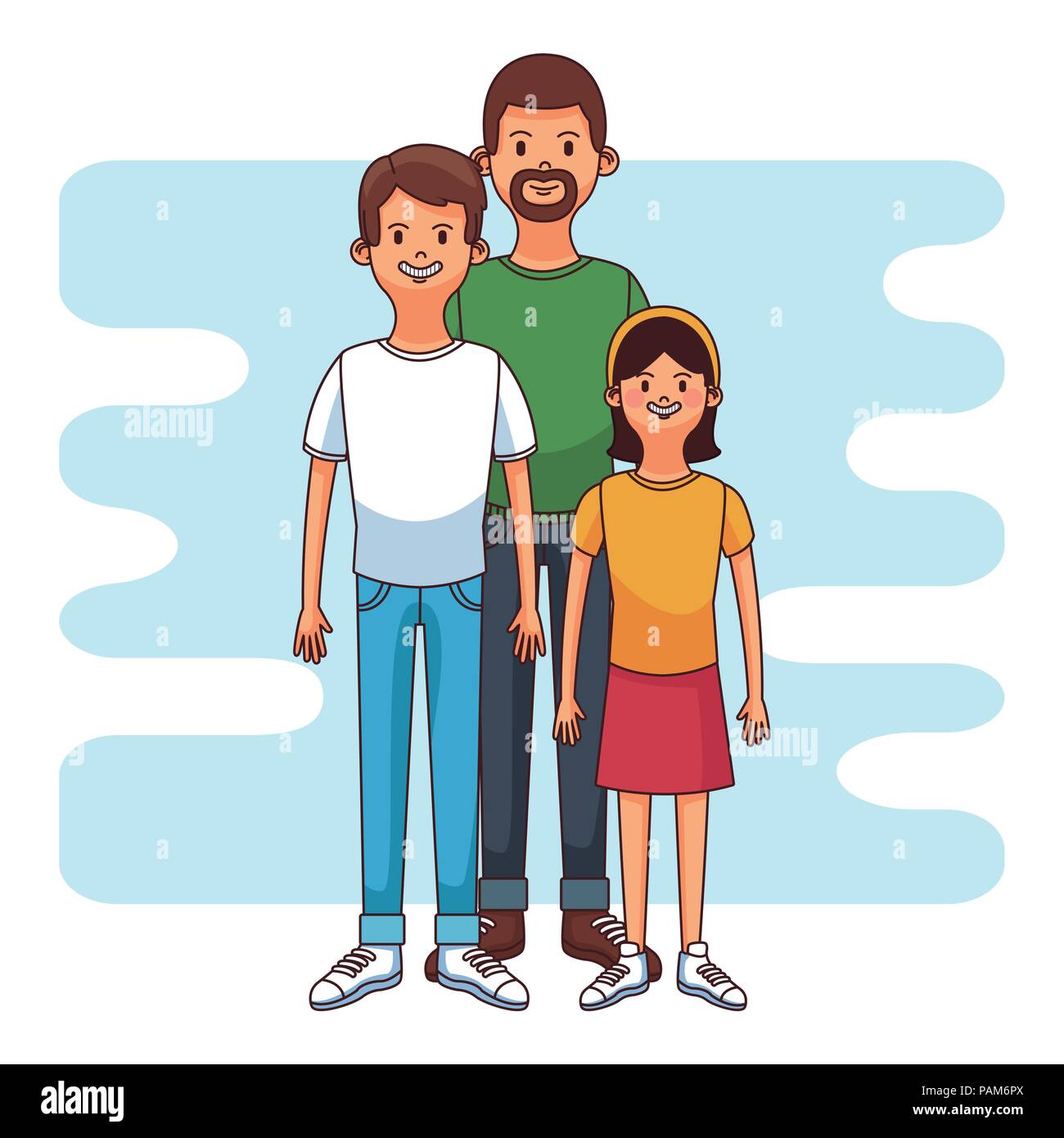 Cute family cartoon Stock Vector Image & Art - Alamy