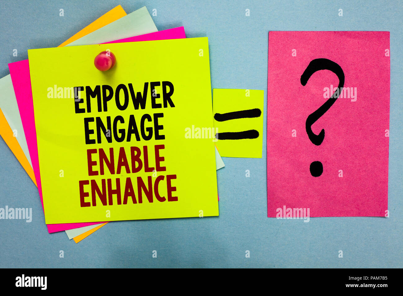 Text sign showing Empower Engage Enable Enhance. Conceptual photo ...