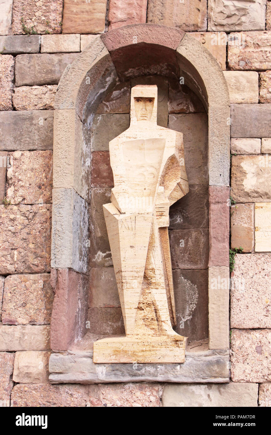Saint Ramon Llull Statue by Joseph Maria Subirachs Monestir Monastery ...
