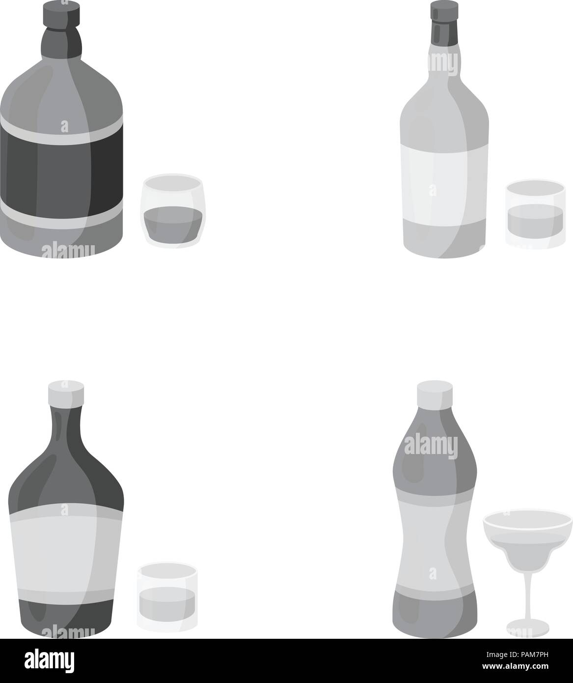 alcohol,bar,bottle,cocktail,collection,drink,glass,icon,illustration ...