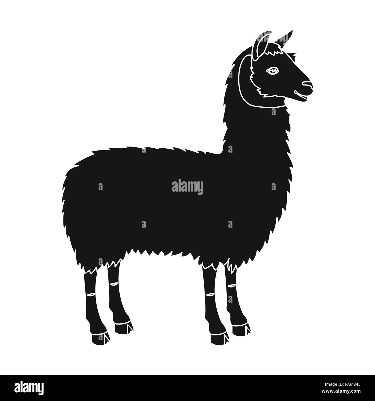 Lama, a South American pack animal. A lame, a cloven-hoofed mammal ...