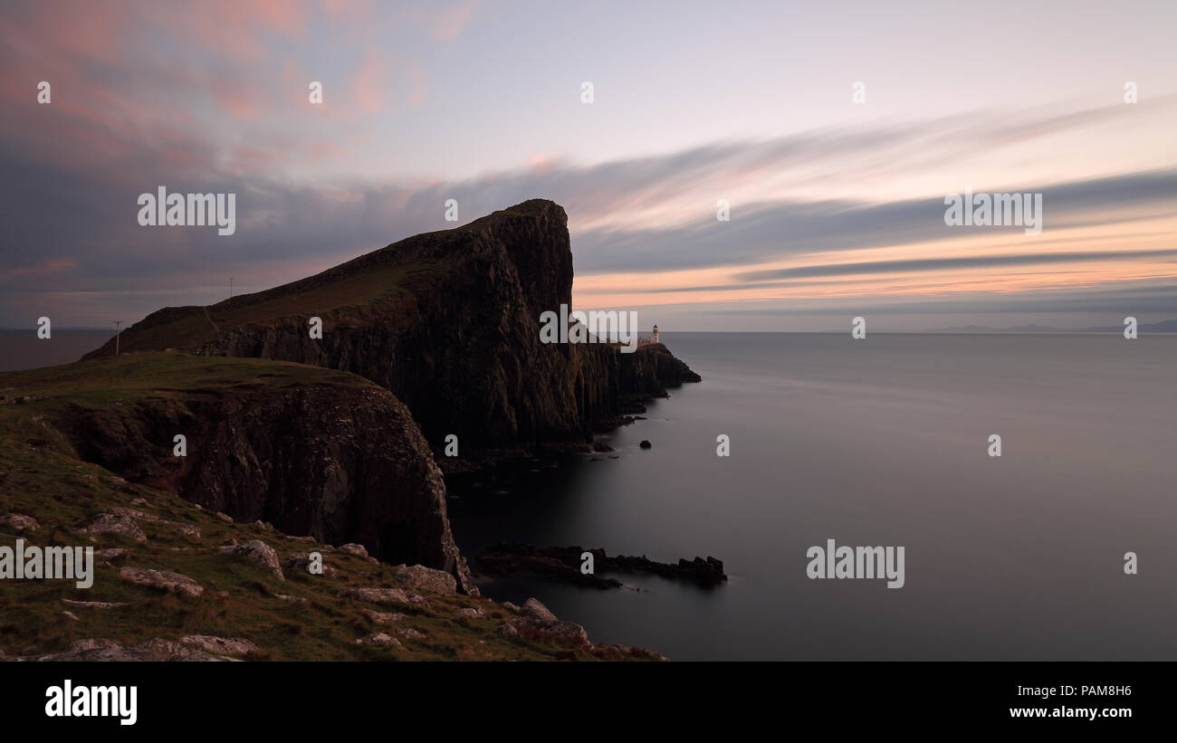 Neist point lighthouse sunset hi-res stock photography and images - Alamy