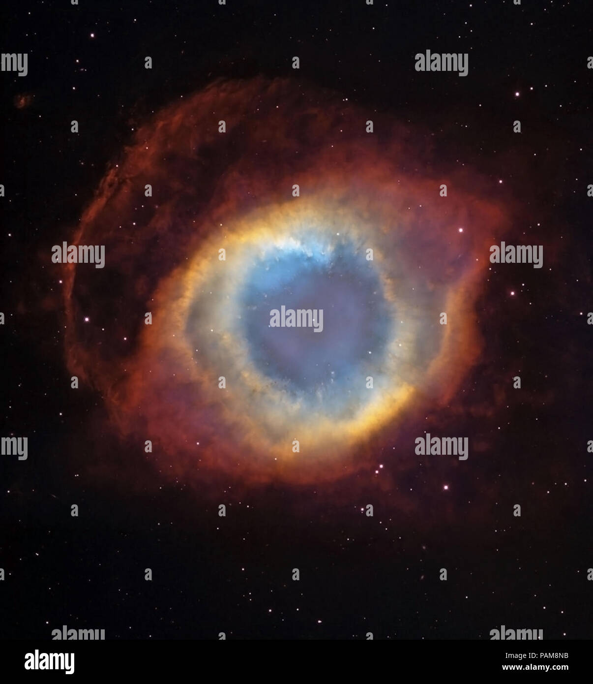 Hubble view. Vivid galaxy in a shape of eye Stock Photo - Alamy