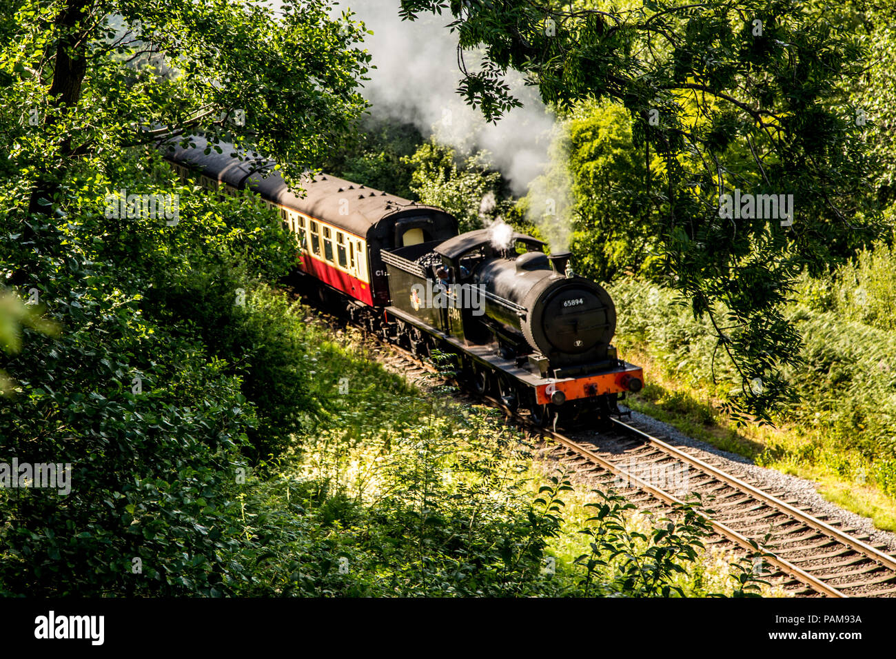 Locomotive 65894 NYMR Stock Photo - Alamy