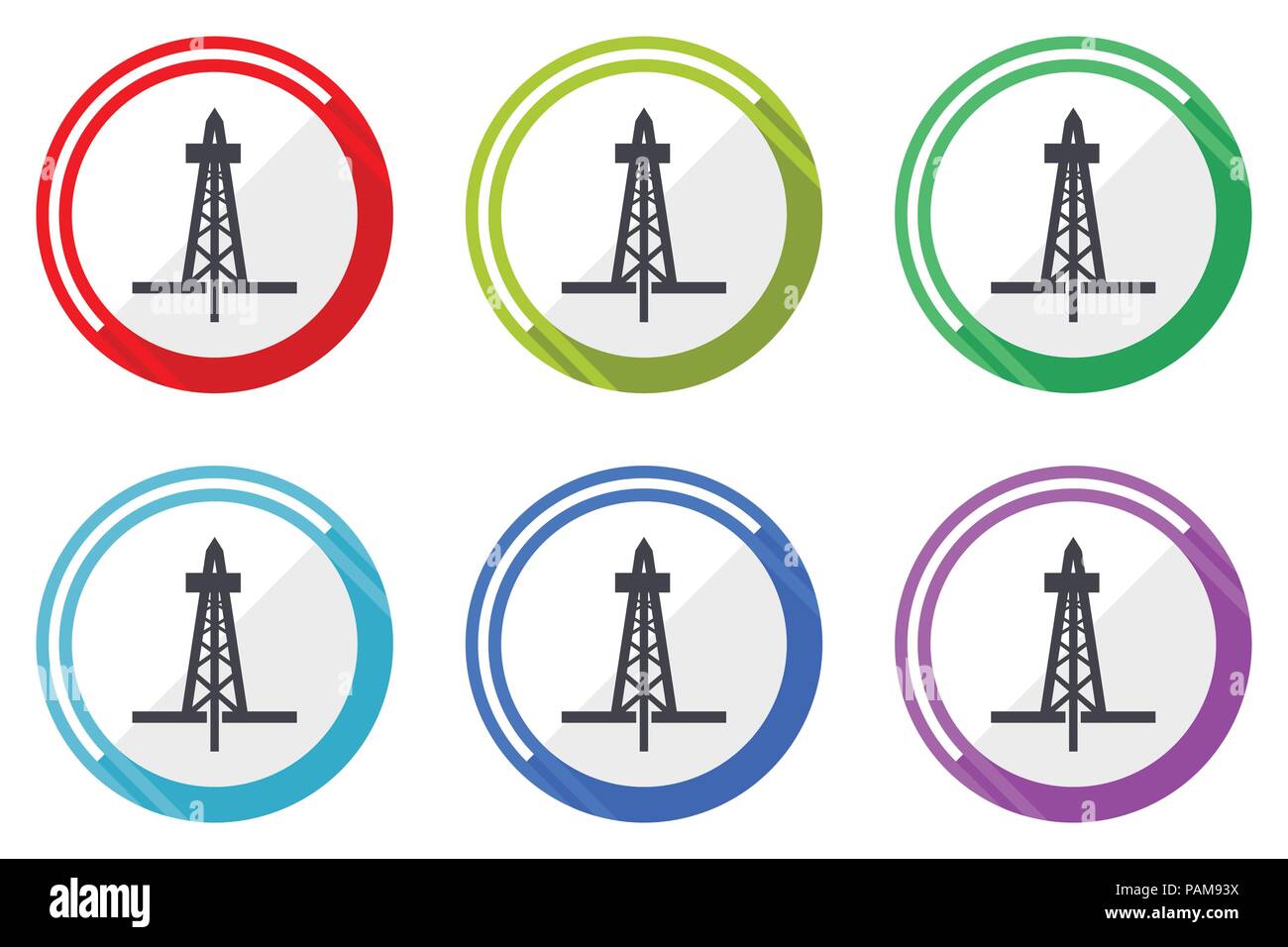 Drilling rig vector icon Stock Vector Image & Art - Alamy