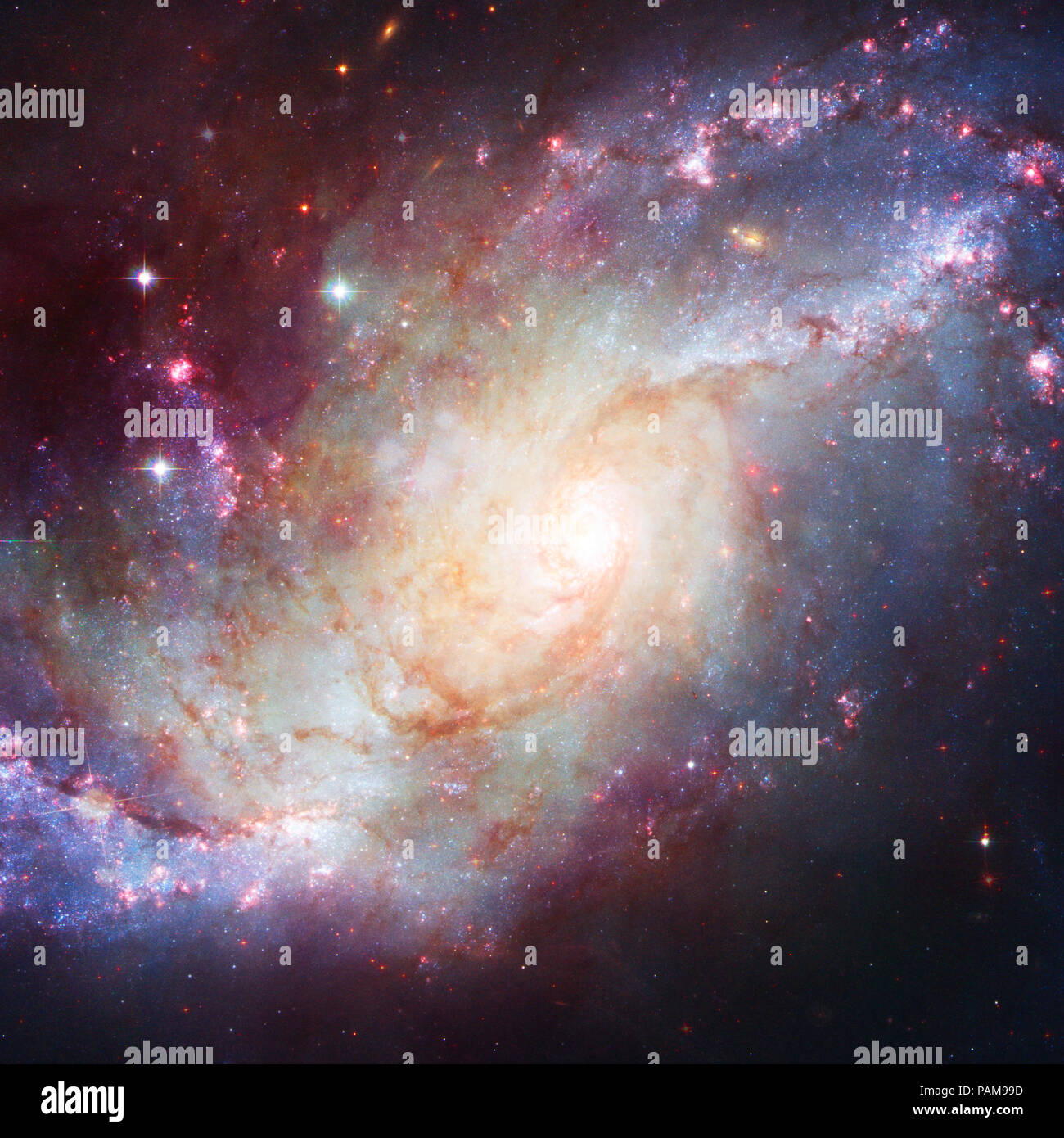 Incredibly beautiful spiral galaxy. Elements of this image furnished by ...