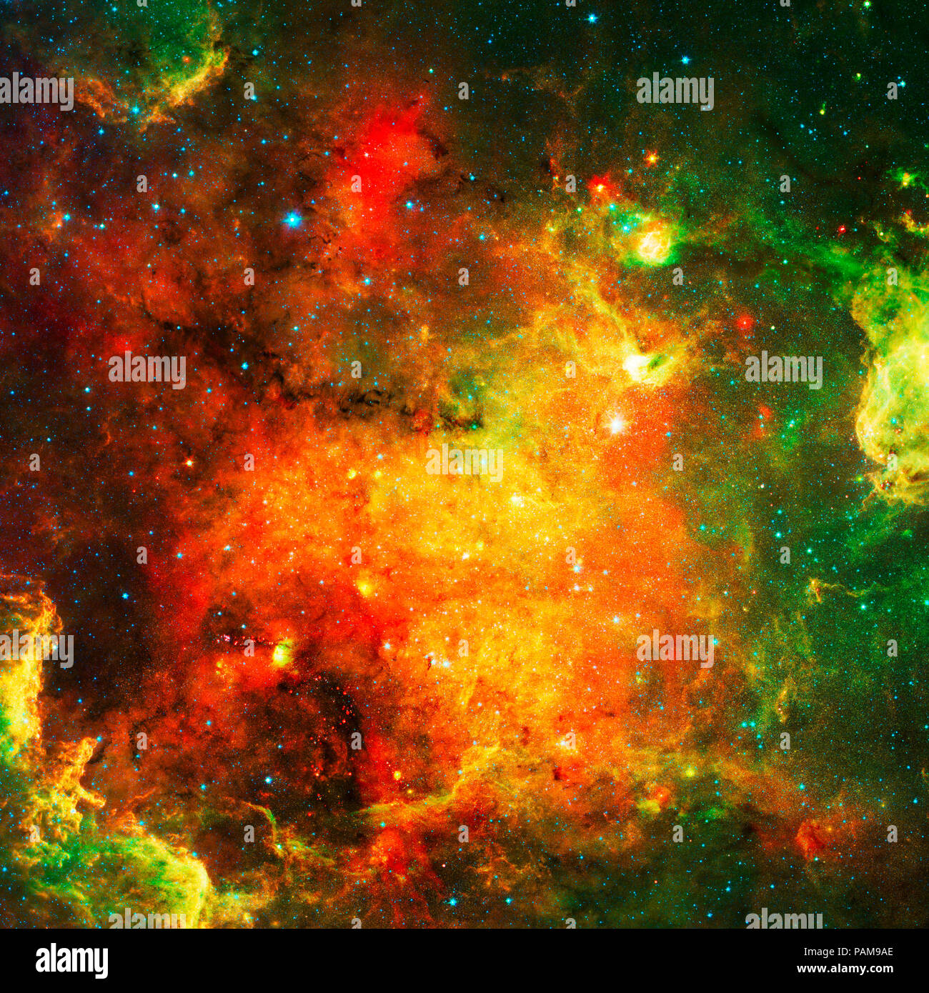 Colorful space nebula. Elements of this image furnished by NASA Stock ...