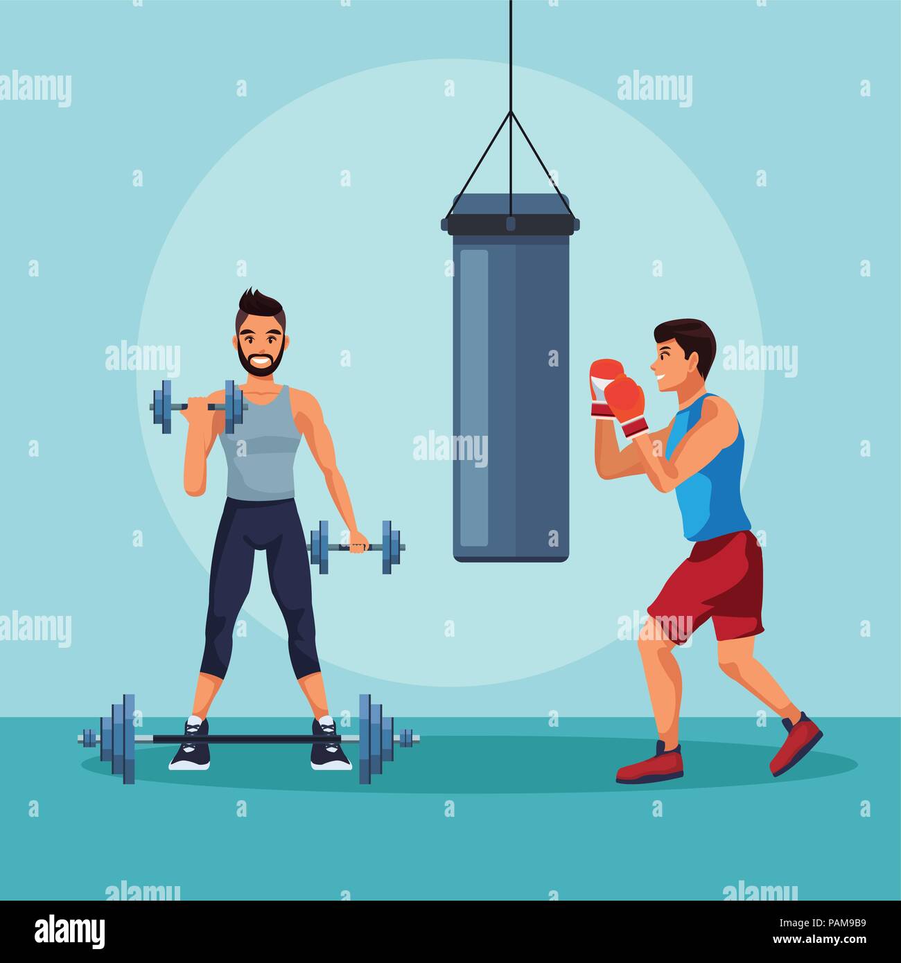 Fitness people trainning Stock Vector Image & Art - Alamy