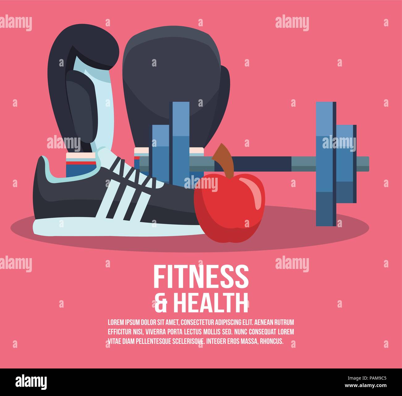Fitness and health Stock Vector Image & Art - Alamy