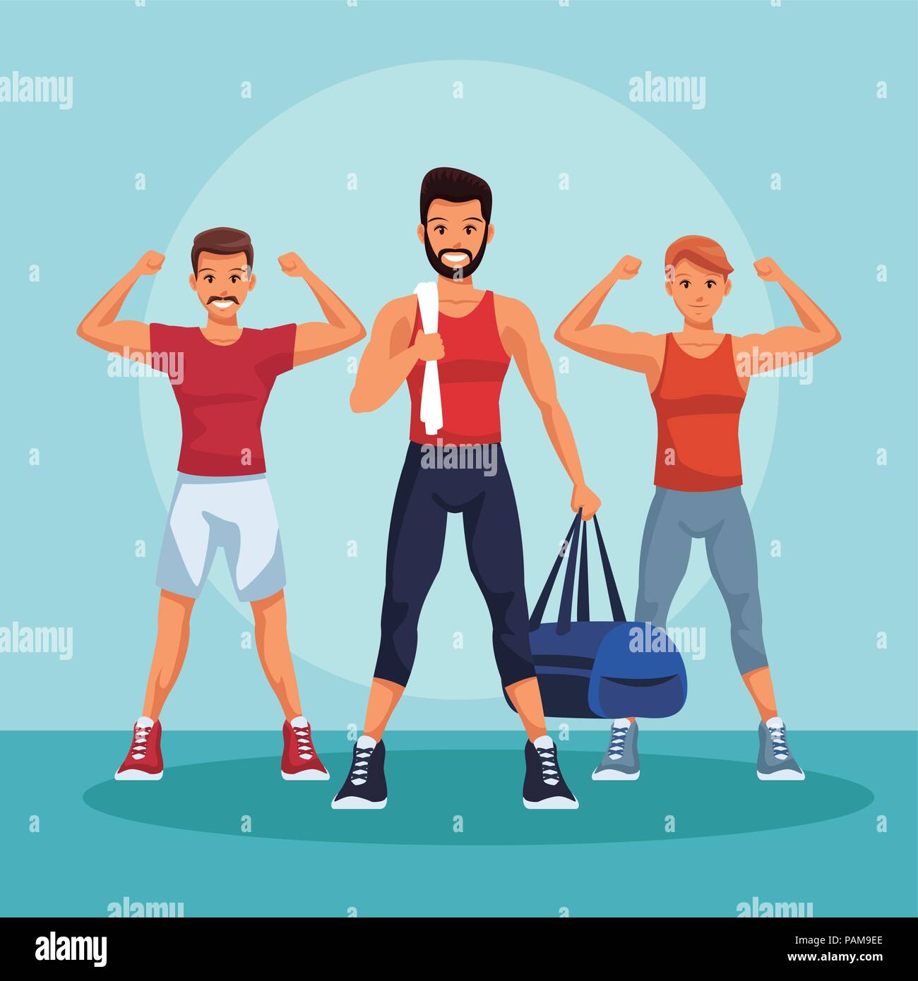 Fitness people trainning Stock Vector Image & Art - Alamy