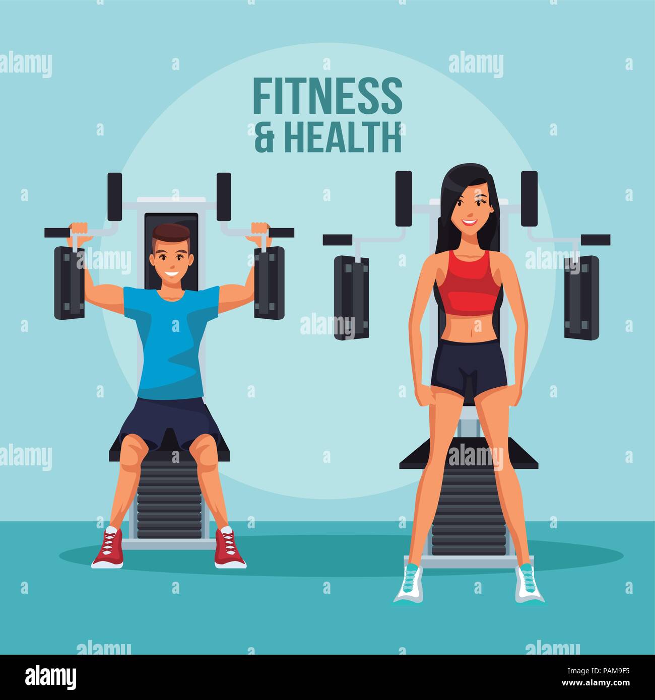 Fitness people trainning Stock Vector Image & Art - Alamy
