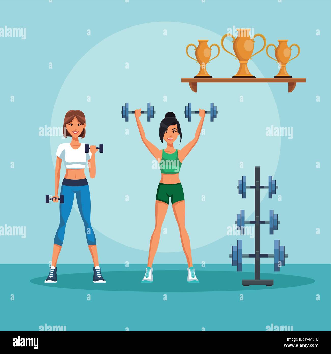 Fitness people trainning Stock Vector Image & Art - Alamy