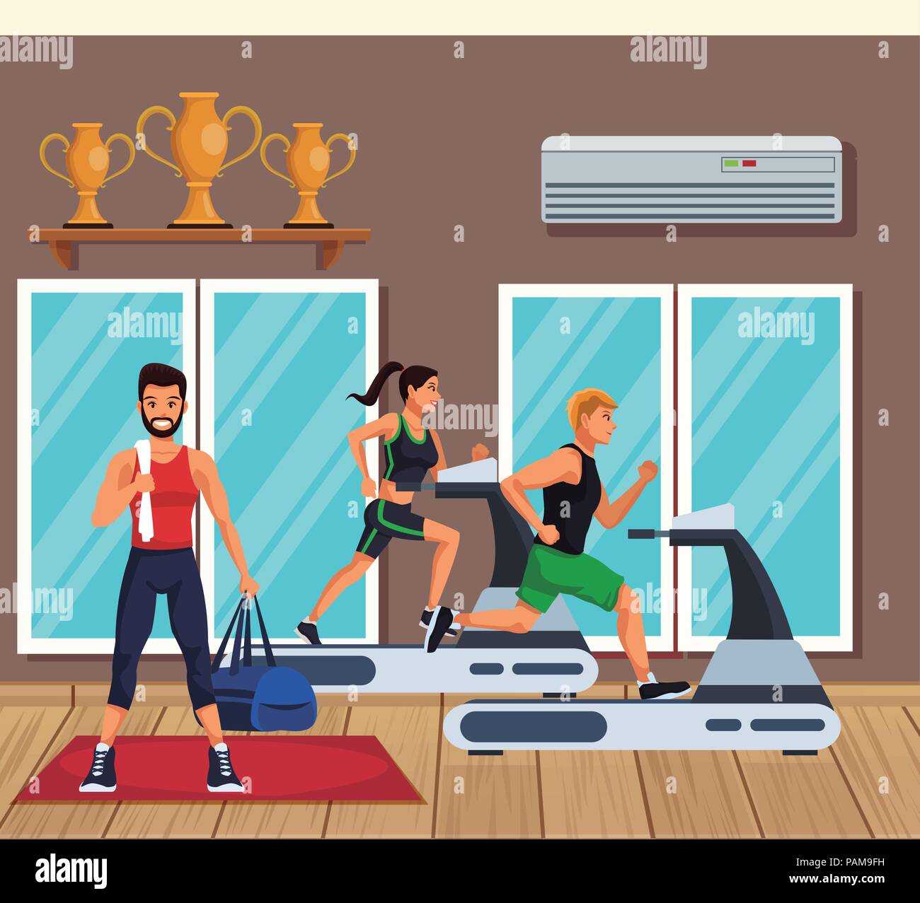 Machine people inside Stock Vector Images - Alamy