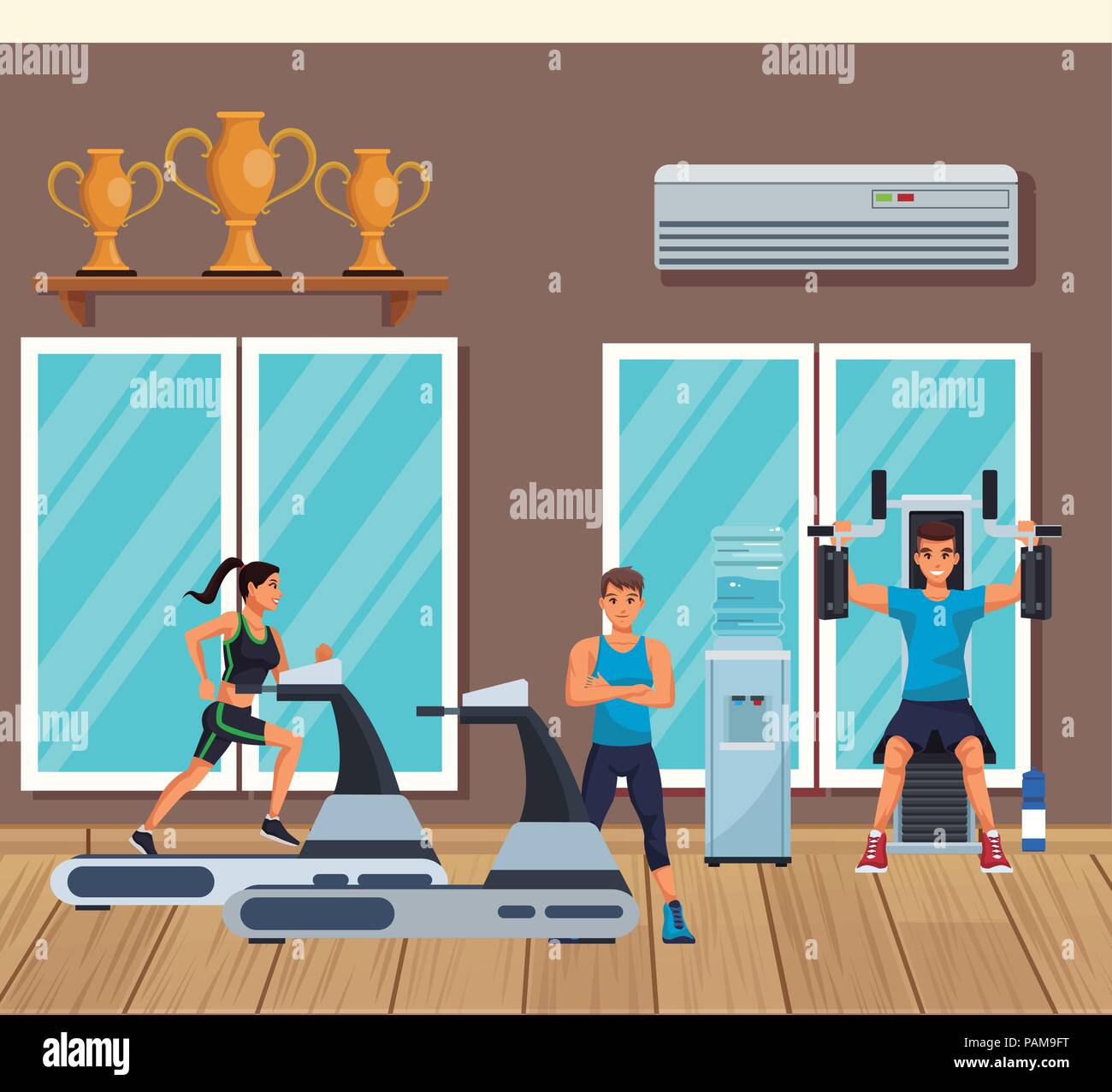 Machine people inside Stock Vector Images - Alamy