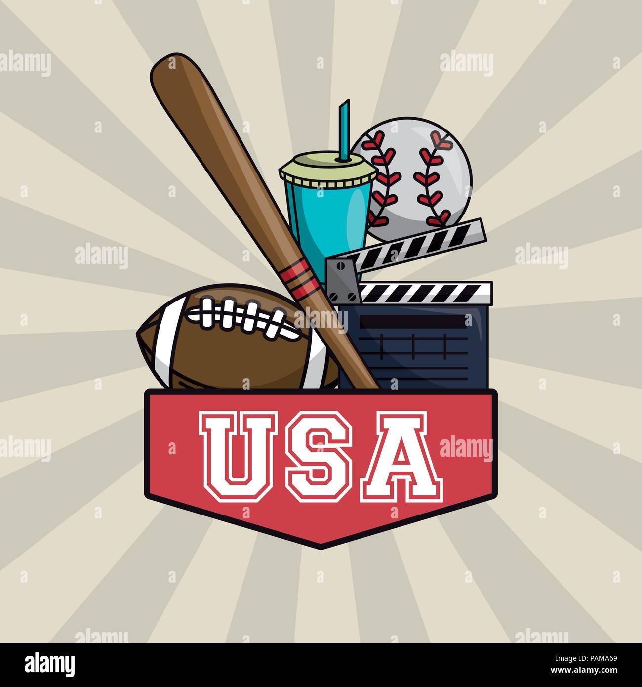 USA movies and entertainment Stock Vector Image & Art - Alamy