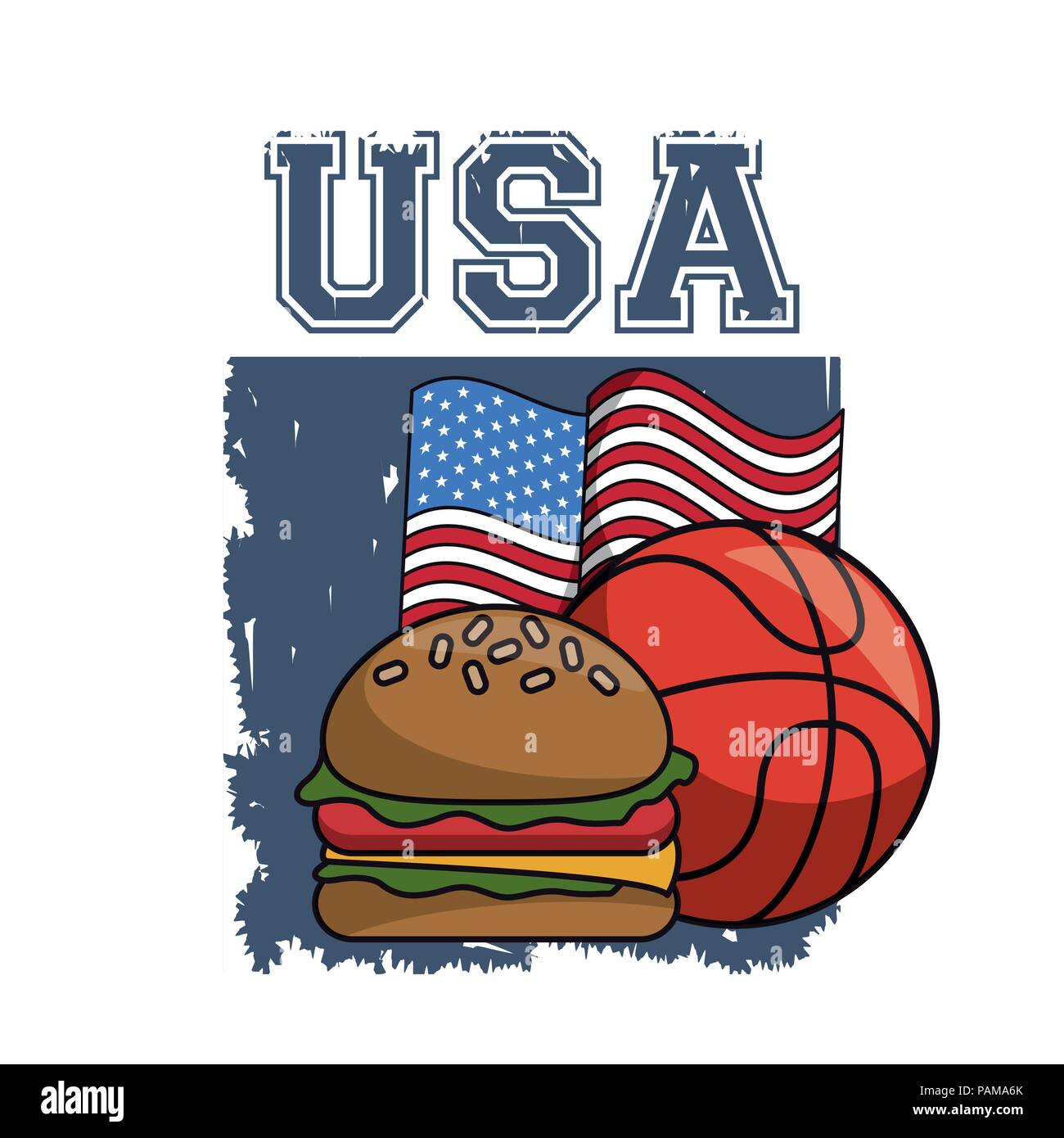 Burger sports Stock Vector Images - Alamy