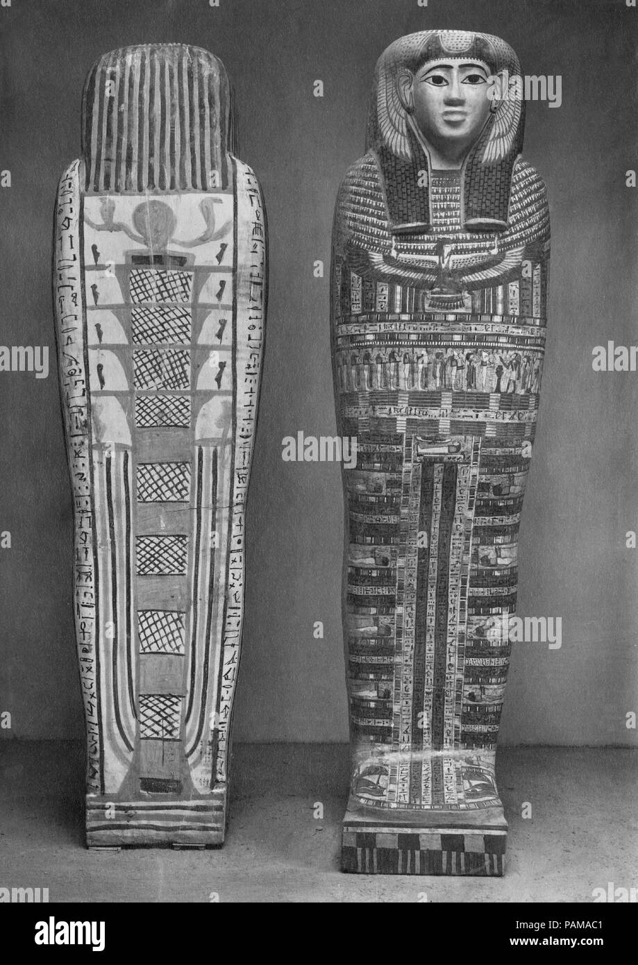 Inner coffin of Ankhshepenwepet. Dimensions: L. 188 cm (74 in). Dynasty ...