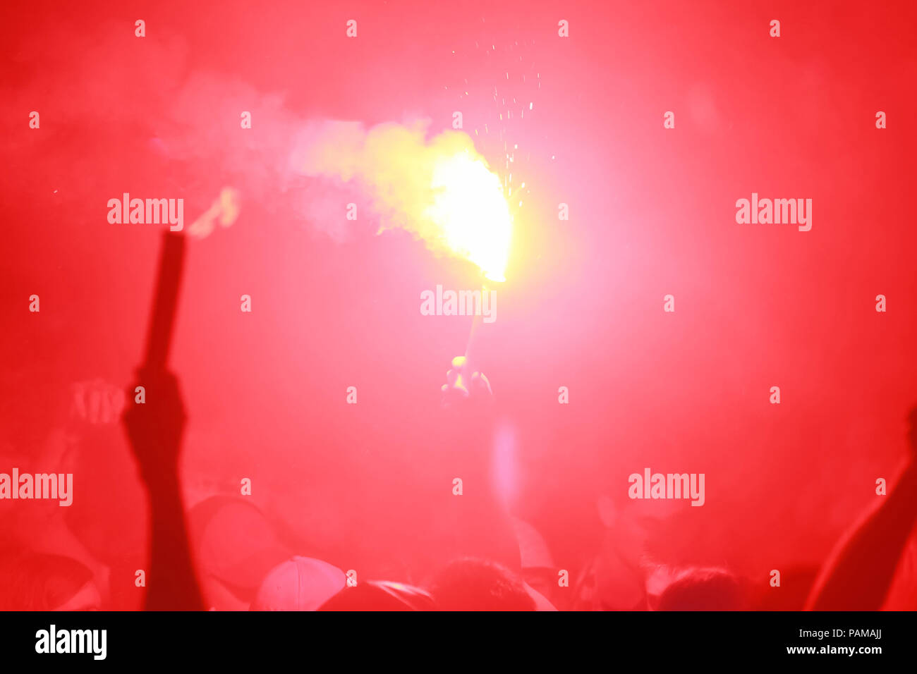 Soccer Torch Smoke High Resolution Stock Photography and Images - Alamy