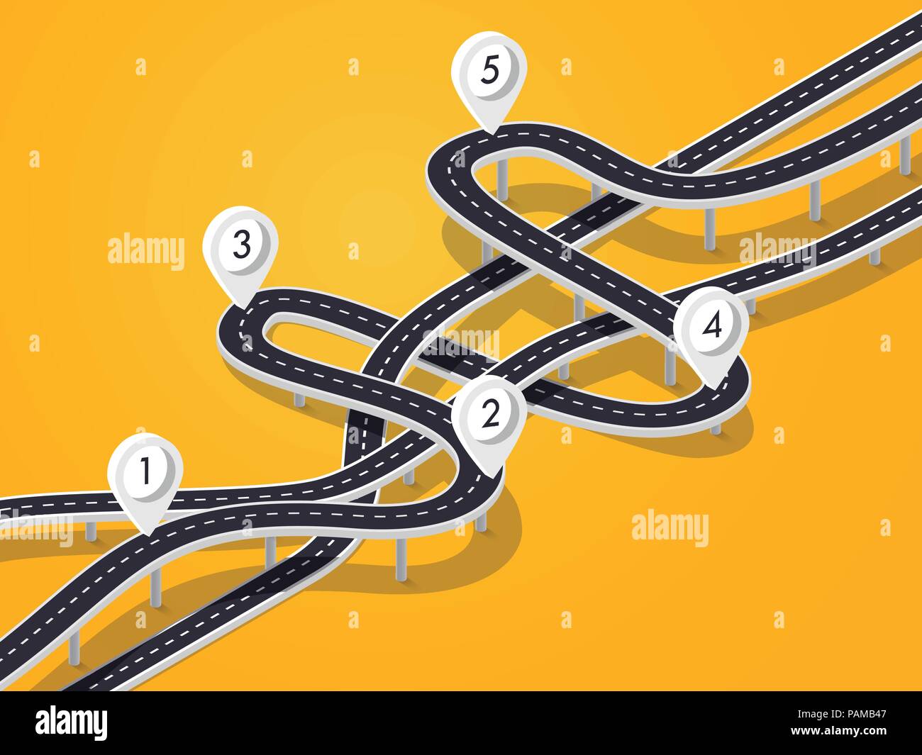 Road trip and Journey route background. Business and Journey ...