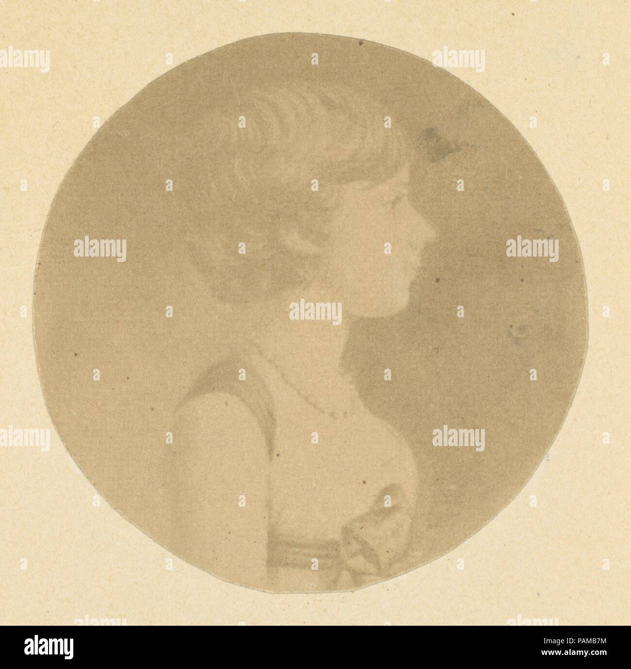 [Mezzotint portrait of a Girl in Profile, from The St. Memin Collection ...