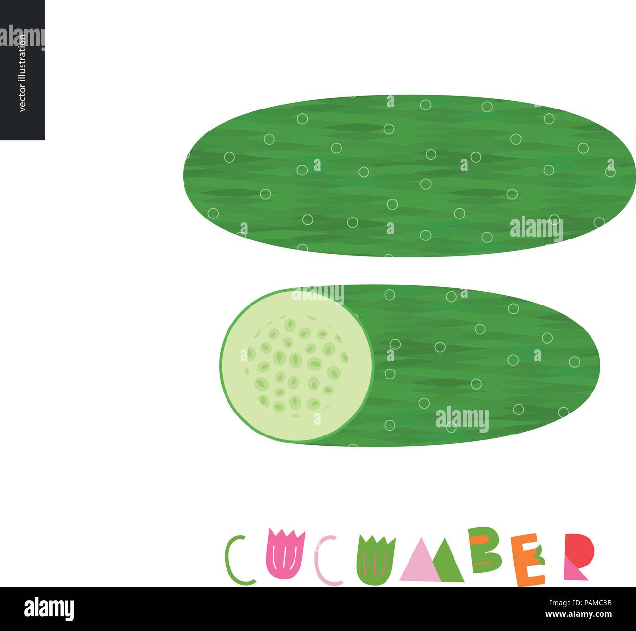 Cucumber rind Stock Vector Images - Alamy