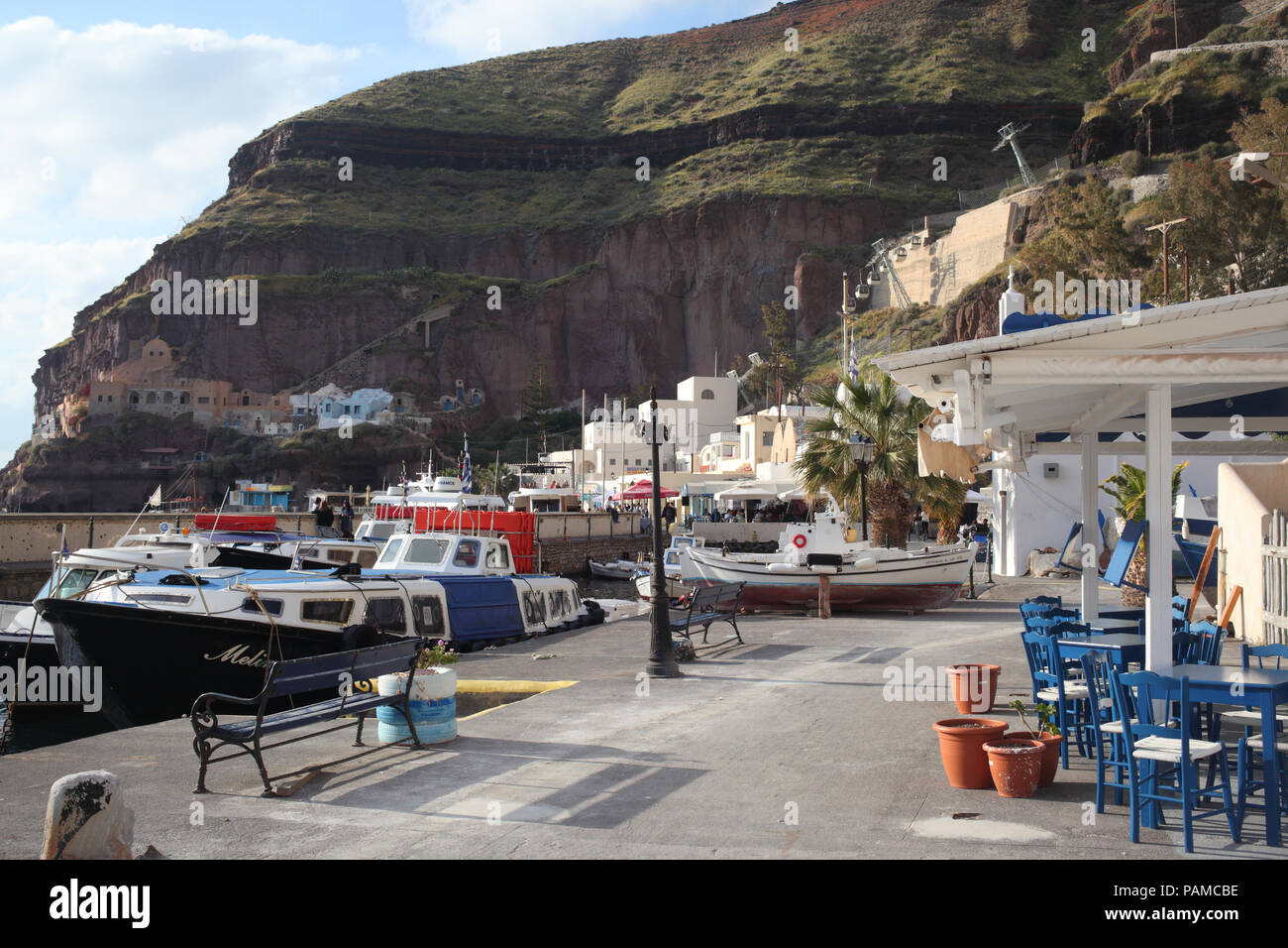 Island of Thira in Greece Stock Photo - Alamy