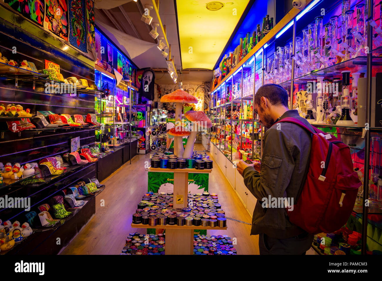 Cannabis Store Amsterdam High Resolution Stock Photography and Images ...