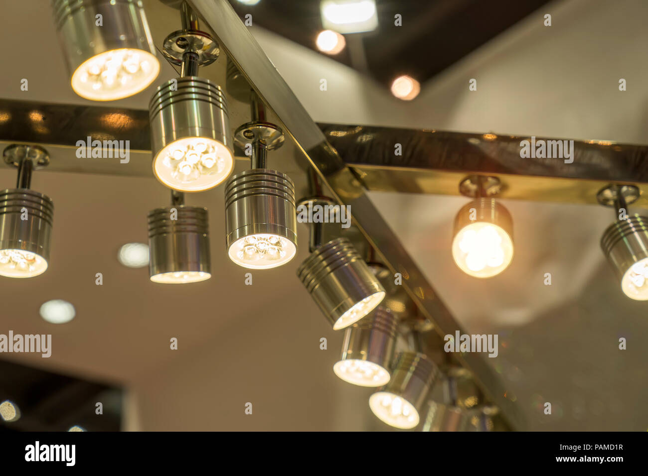 LED Light on mall roof Stock Photo - Alamy