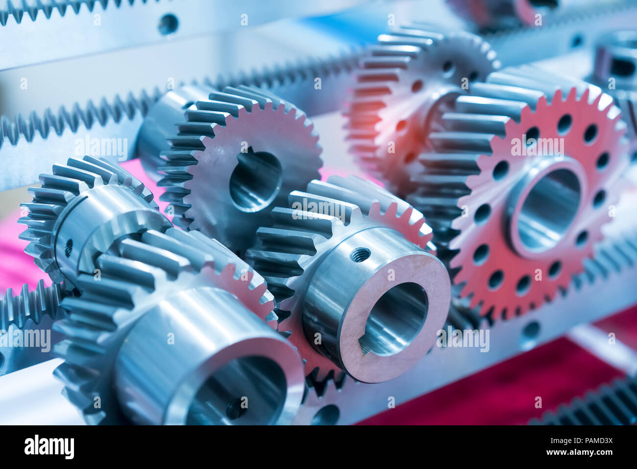 metal cog gears Stock Photo - Alamy