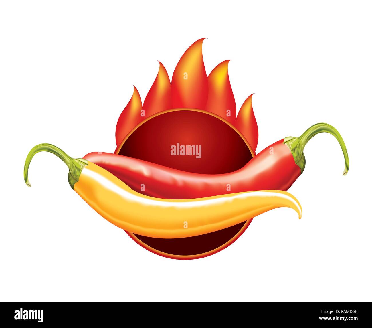 Delicious hot spicy red Stock Vector Images - Alamy